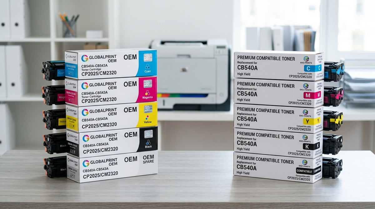 Comparación de precios de tóner: OEM vs. Compatible en 20 modelos ...